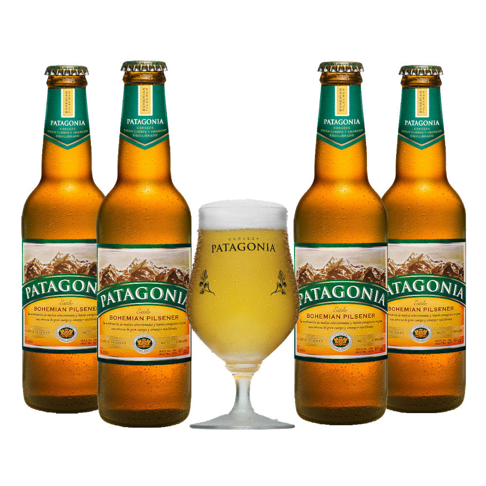 Kit Patagonia Na Compra De 4 Cervejas Patagonia Bohemian Pilsener